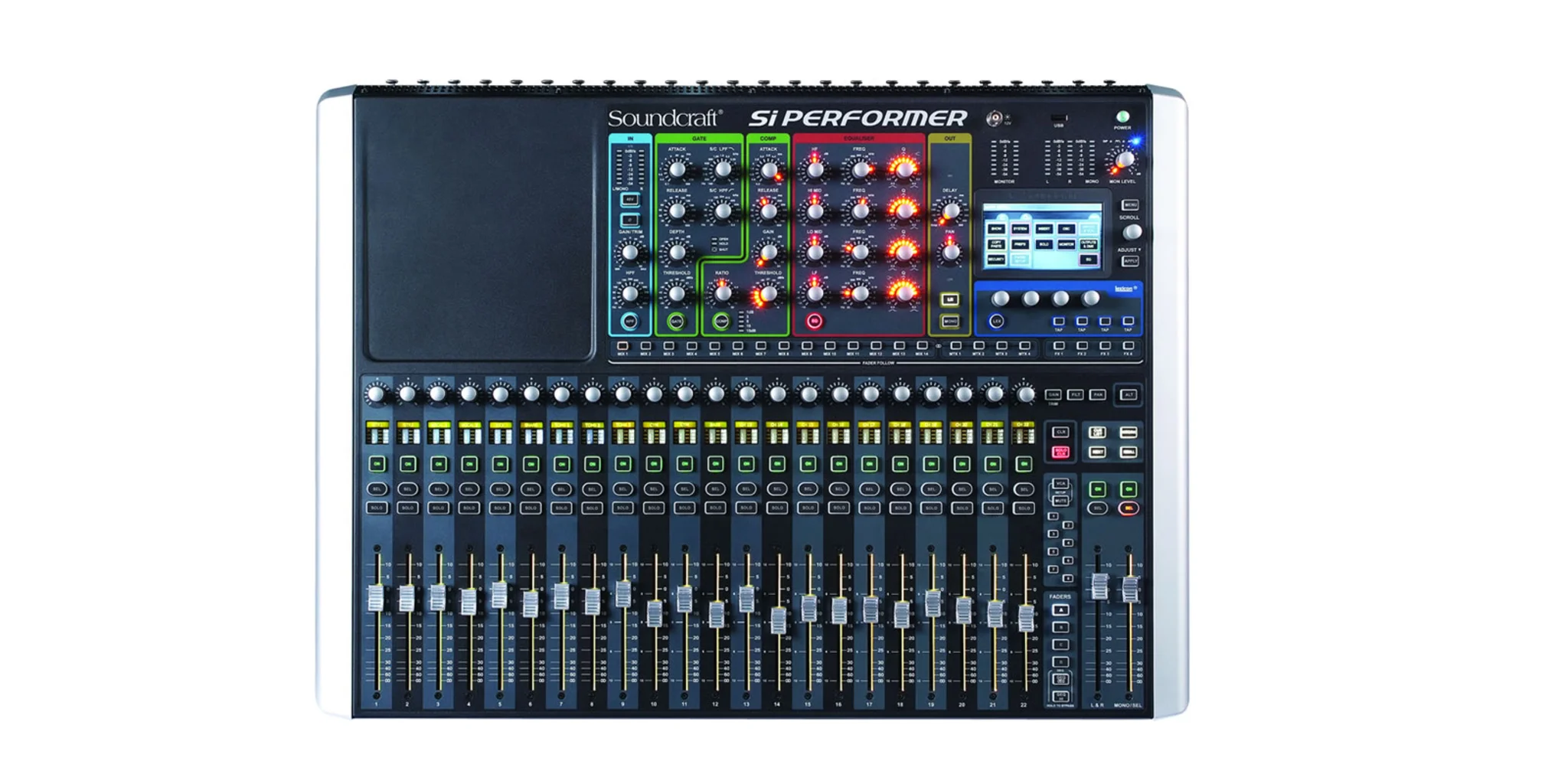 Soundcraft Si Performer 2 – Mezclador Digital con DMX - Fader Sound Peru